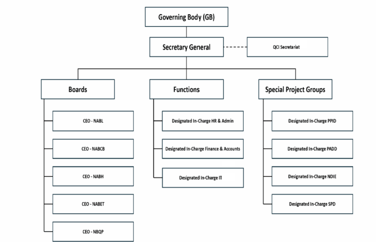 THE ORGANISATION – QCI